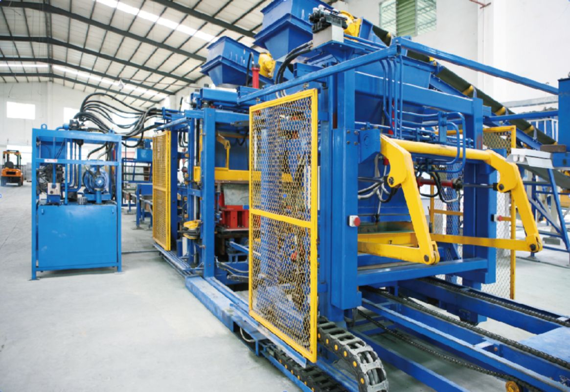 RTQT18 Automatic Block Production Line - REIT Machine Block Making ...